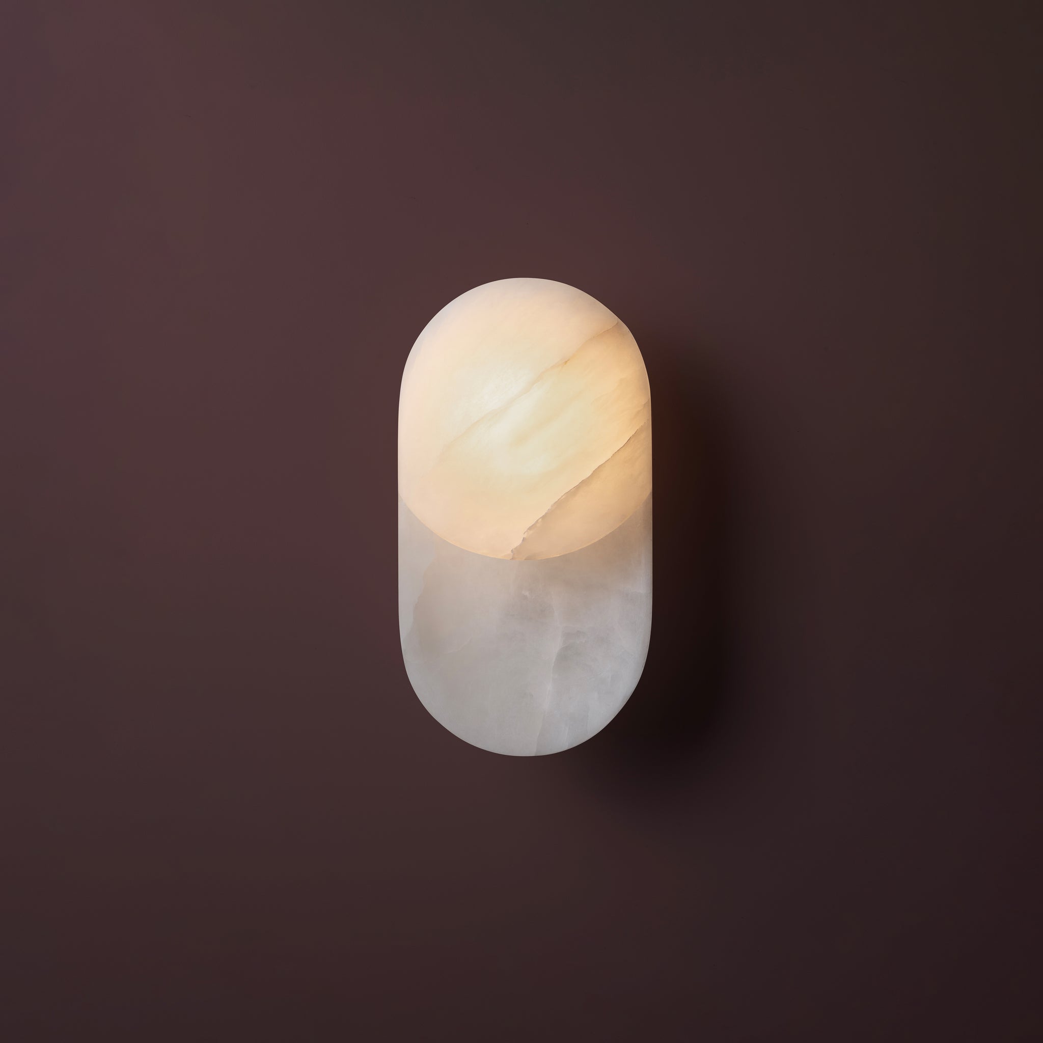 HALF MOON WALL LIGHT (ALABASTER)